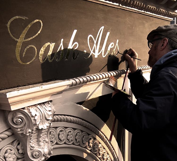 gilding, gilding, gilder gold leaf, handpainted signs, Murals, muralist ...