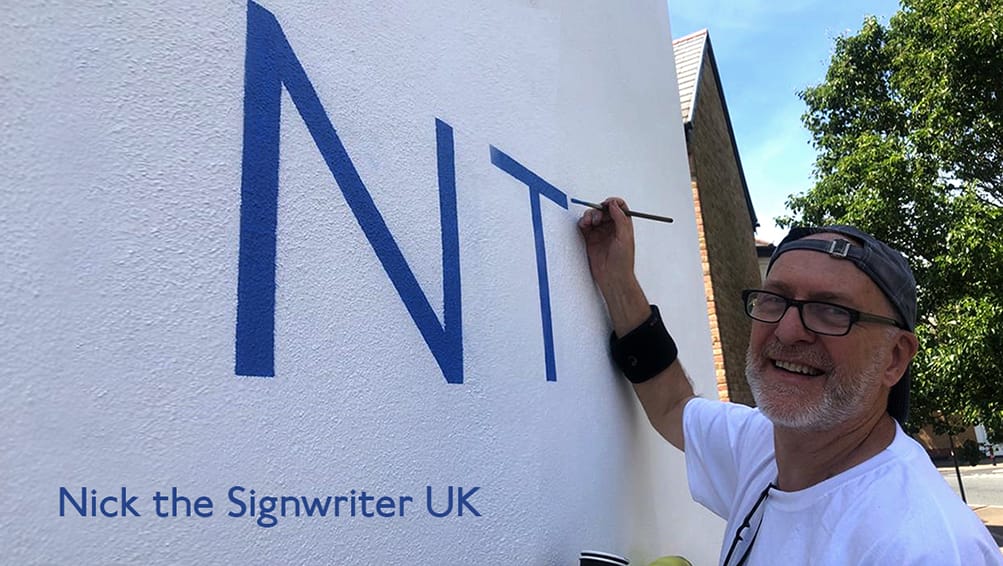 NGS TRADITIONAL LONDON SIGN WRITING - NGS Sign lettering & writing.